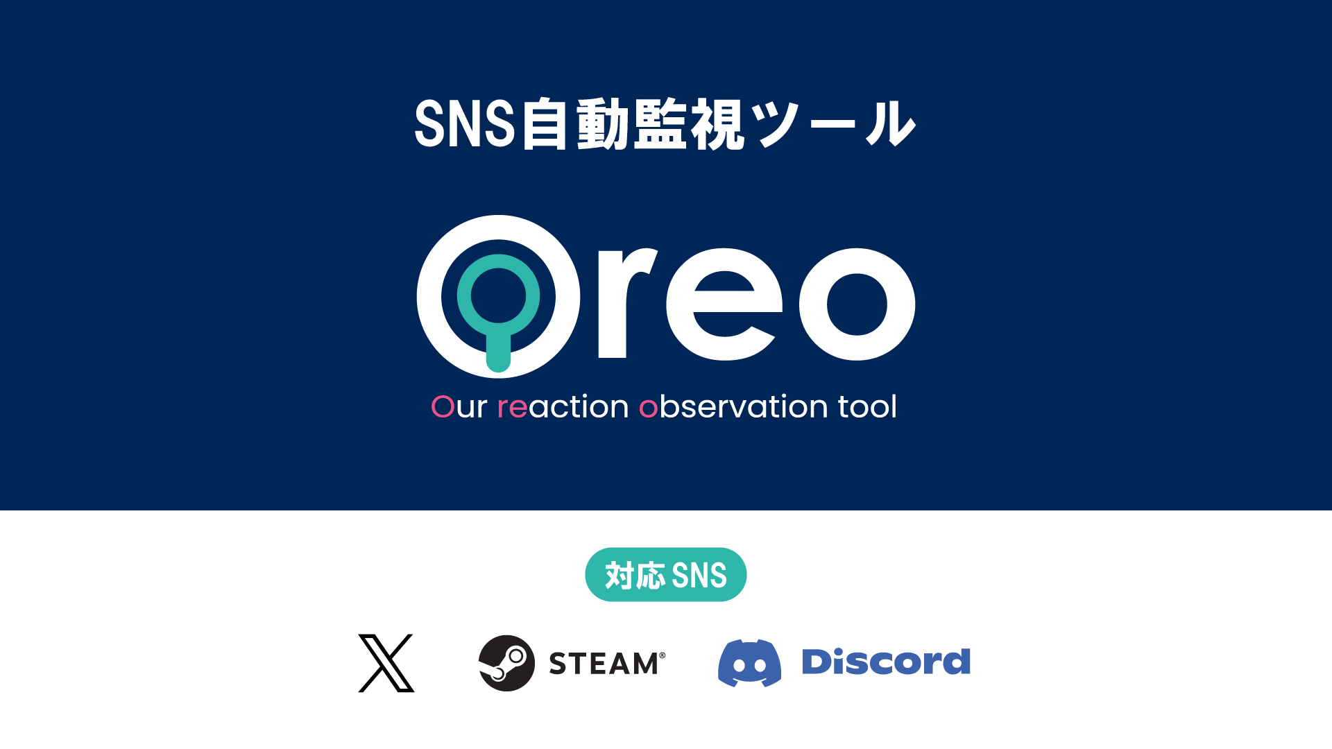 【Oreo】SNS監視・収集ツール｜X/Steam/Discordに対応 | AIQVE ONE株式会社（アイキューブワン）